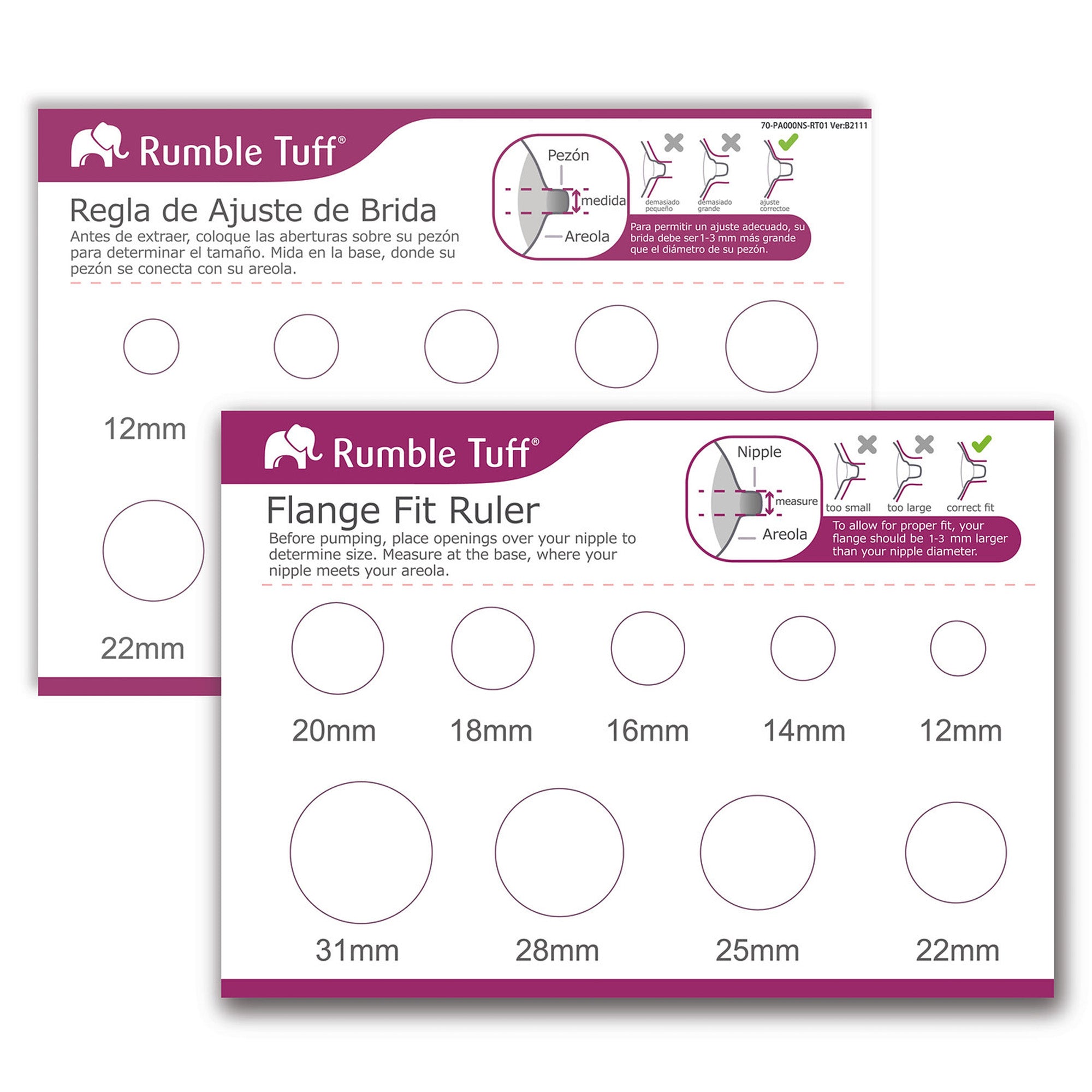 Paper Nipple Ruler Packs – Rumble Tuff